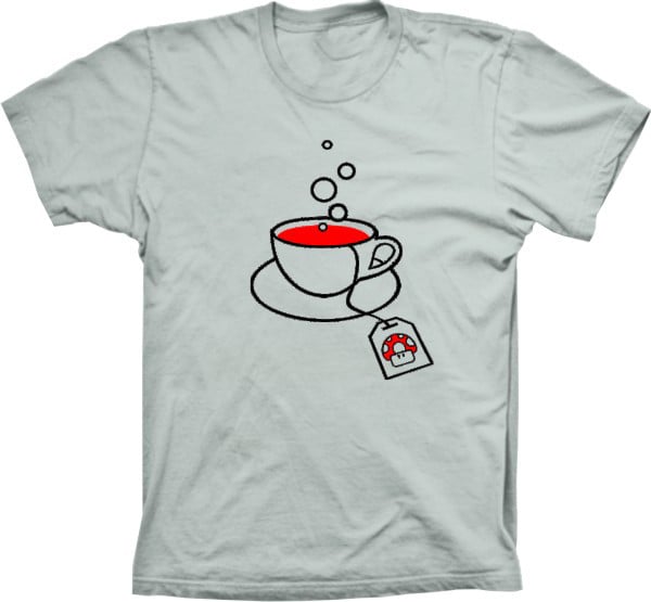 Camiseta Super Mario Chá De Cogumelo